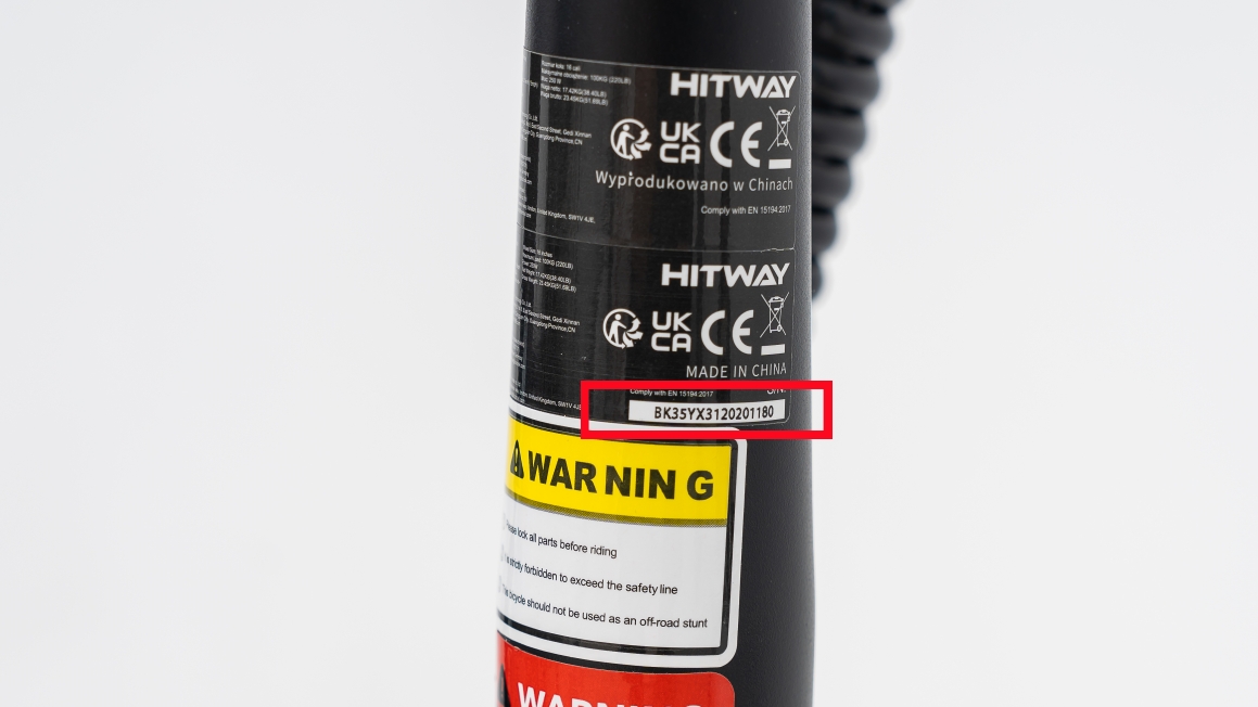 How to Identify My Ebike’s Serial Number - HITWAY Help Center